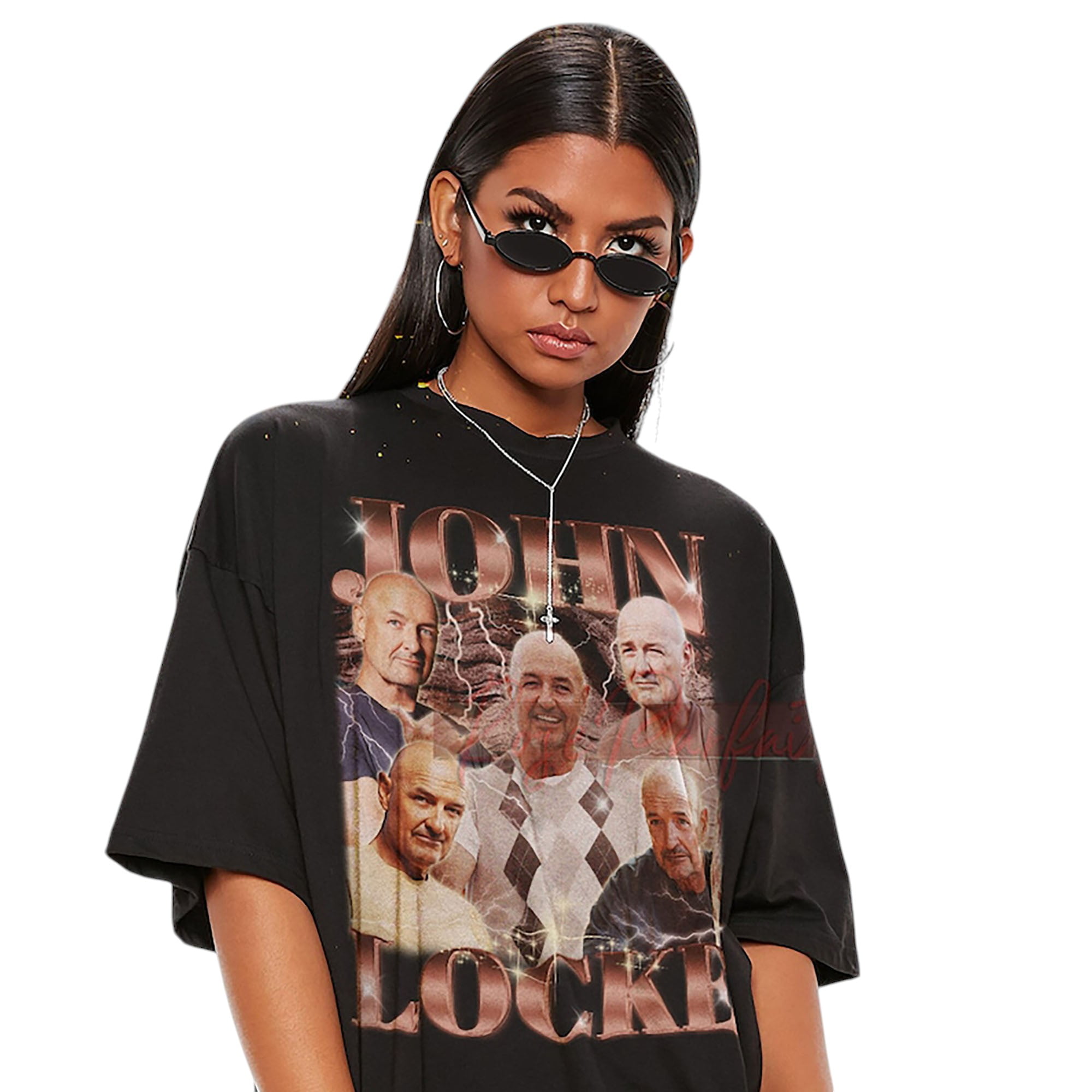 John Locke Retro Unisex Classic 2D T-Shirt - Vintage 90'S Terry O'Quinn ...