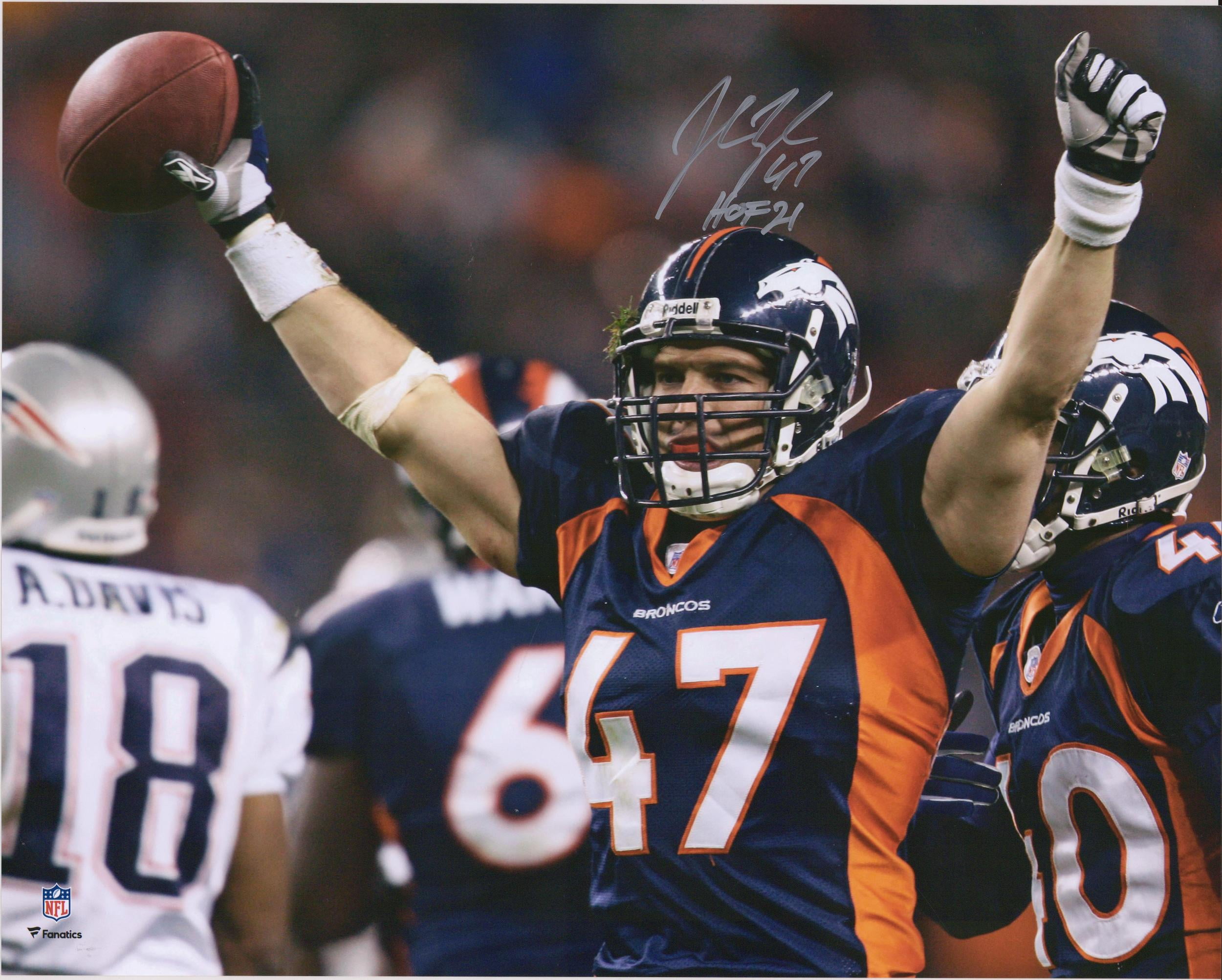 John Lynch Denver Broncos Autographed 16" x 20" Arms Up Celebrating ...