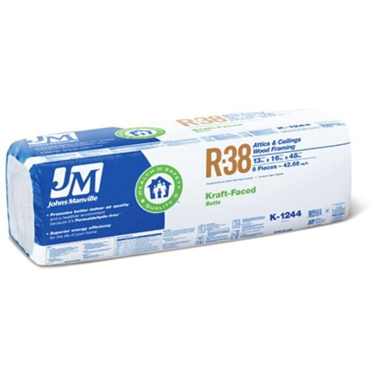 John Manville 90005451 R38 16 x 48 in. Kraft Batt - Walmart.com