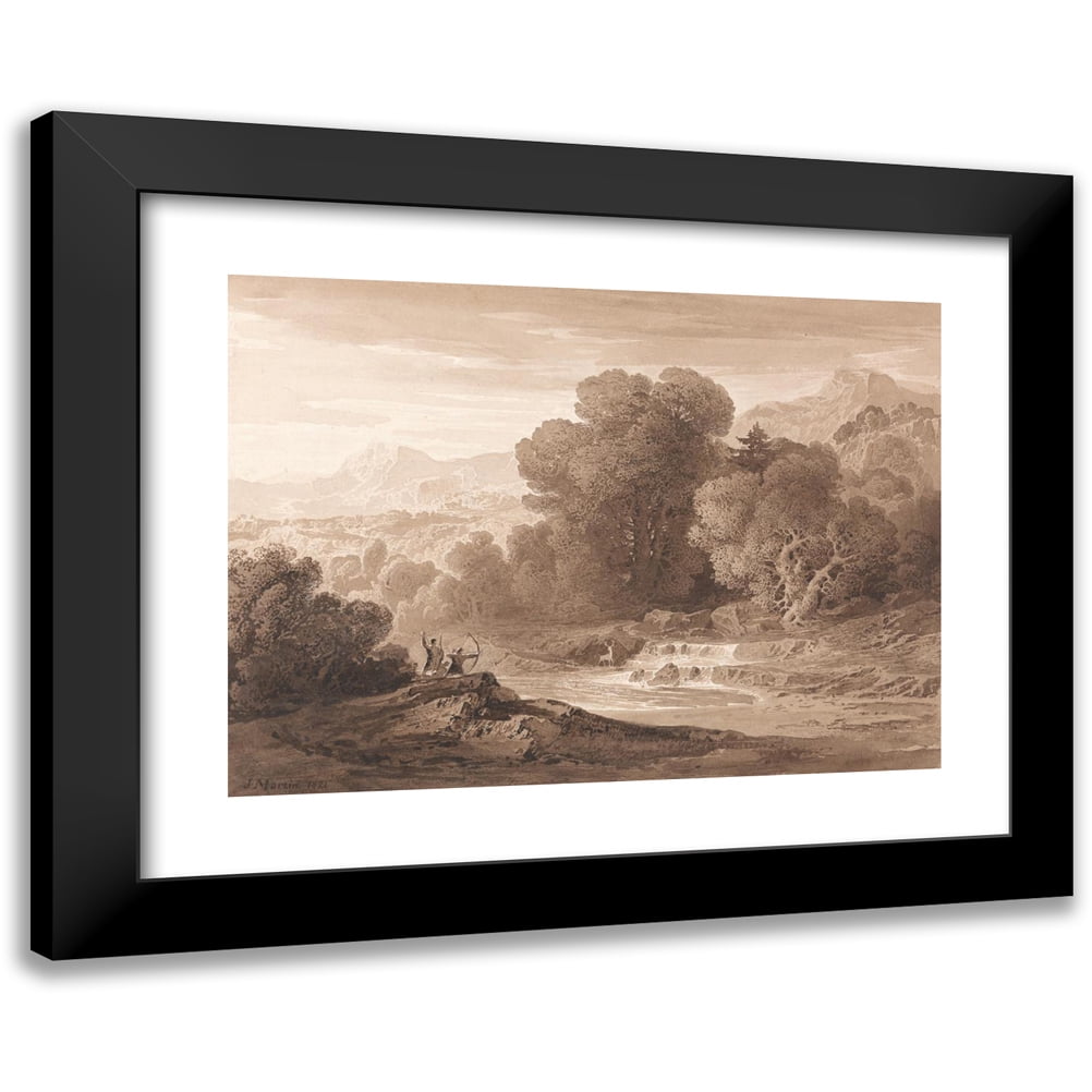John Martin 14x11 Black Modern Framed Museum Art Print Titled - Archers ...