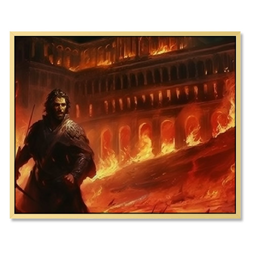 John Martin - Pandemonium Print - Romantic Canvas Painting - Famous ...