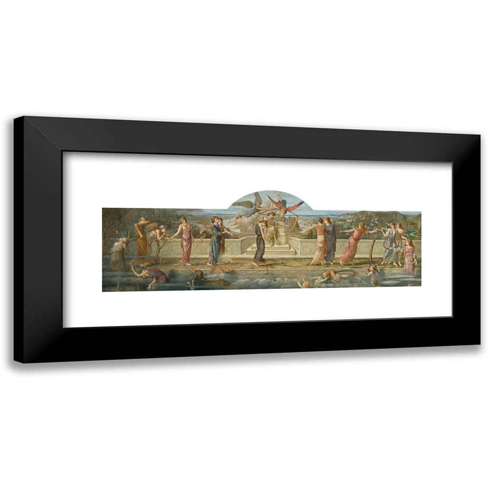 John Melhuish Strudwick 14x8 Black Modern Framed Museum Art Print ...