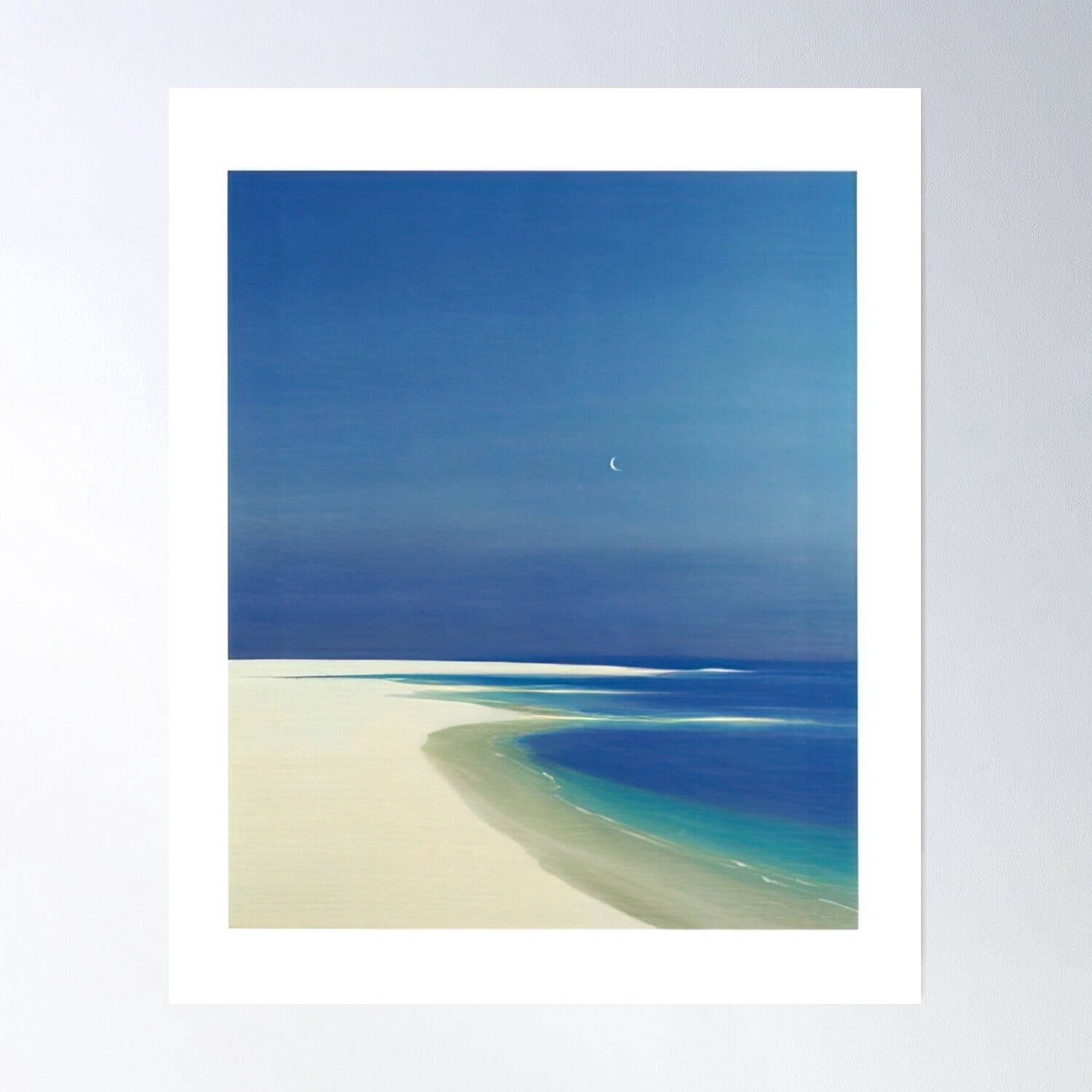 John Miller - Moonoverthebay - Contemporary Realism Poster Wall Art ...