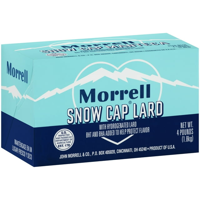 John Morrell Snow Cap Lard, 4 lb - Walmart.com