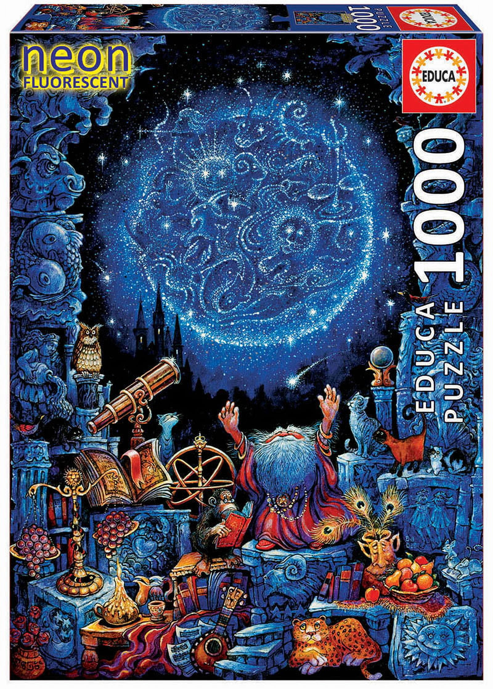 John N. Hansen, Astrologer Neon 1000pc Puzzle - Walmart.com