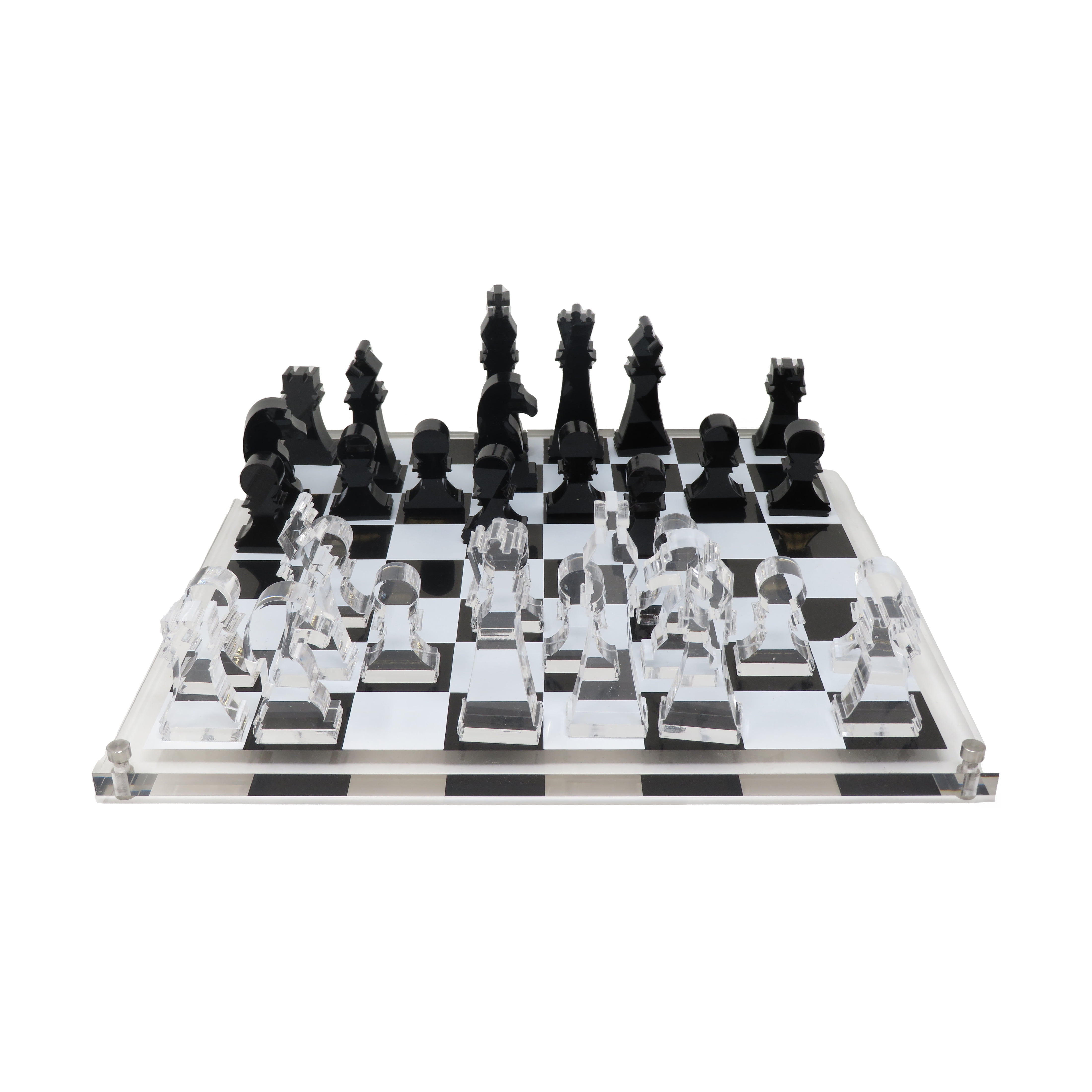 Hansen Game Gift & Toy Co. Classic Acrylic Chess Set with Unique ...