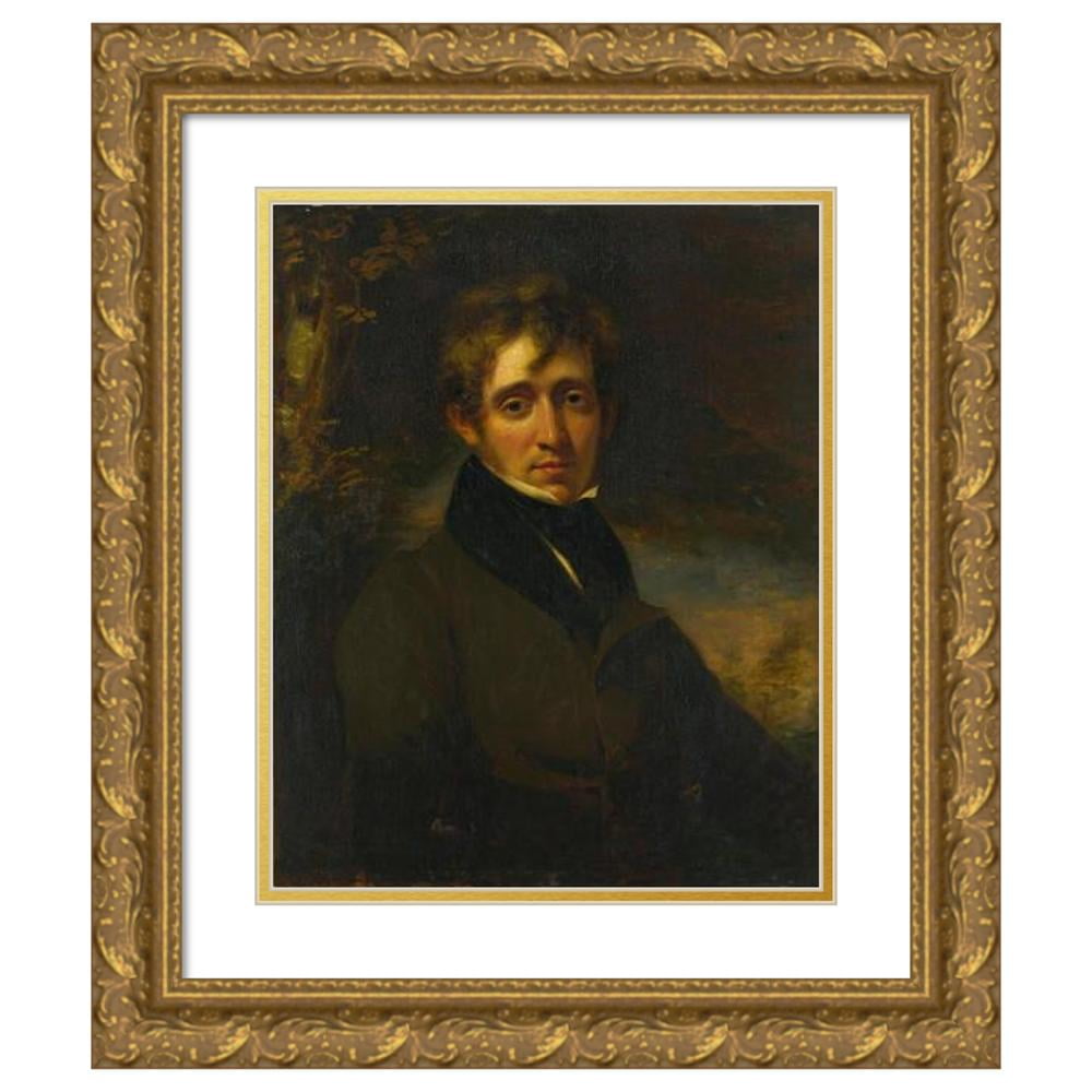 John Opie 15x18 Gold Ornate Wood Frame and Double Matted Museum Art ...