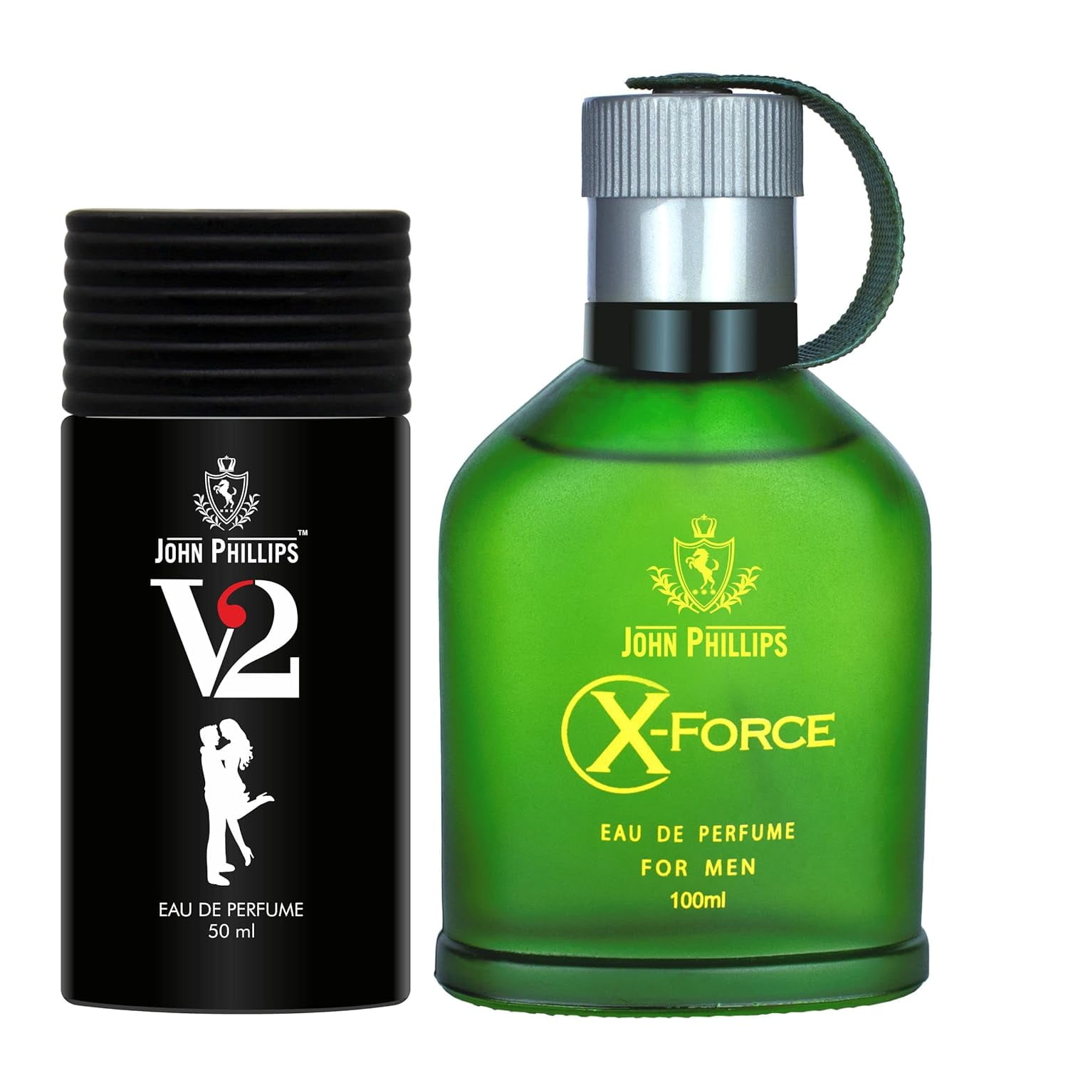 John Phillips Men Women V2 XFORCE Long Lasting Combo Eau de Parfume 50 ...
