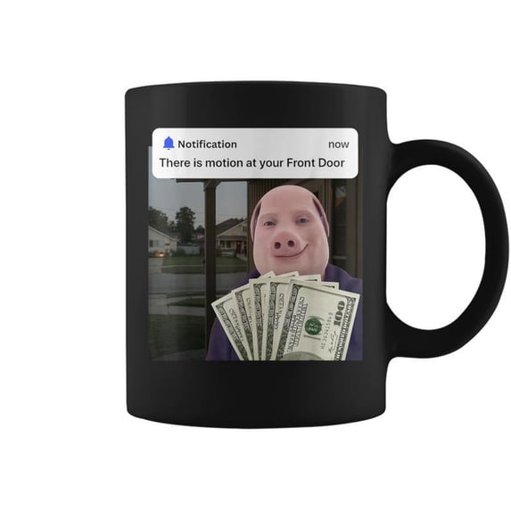 John Pork There Is Motion At Your Front Door Brainrot Memes Coffee Mugs ...