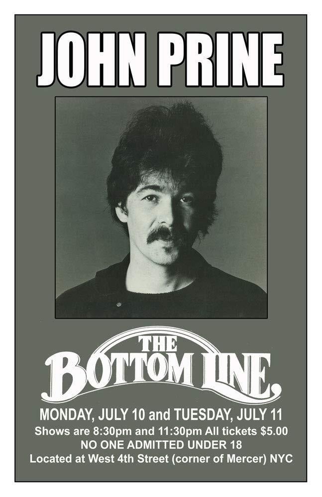 John Prine Replica 1978 Concert Poster - Walmart.com