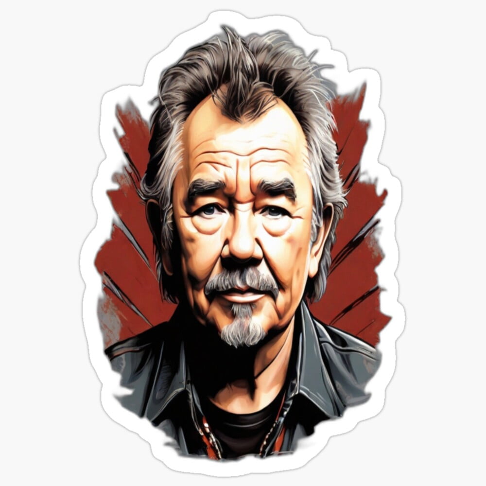 John Prine Sticker Phone Decal Water Bottle Stickers Car Decals, Laptop ...