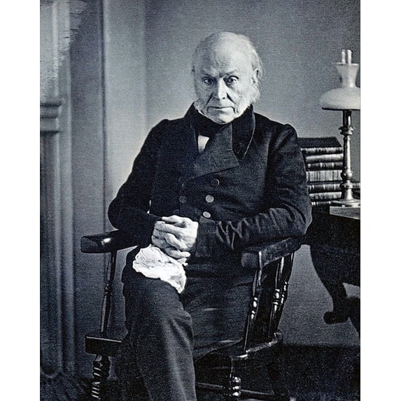 John Quincy Adams Daguerreotype Portrait - 12x18 Inch Laminated Poster ...