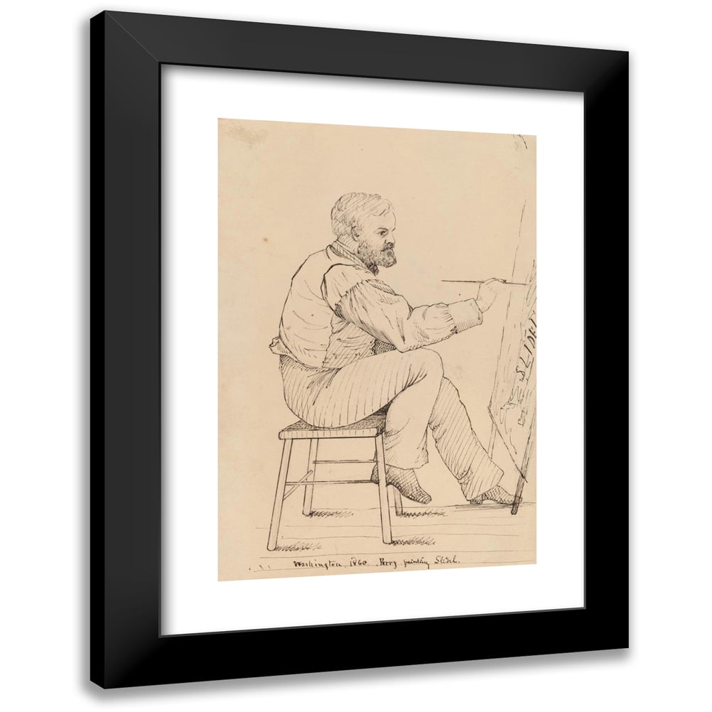 John Quincy Adams Ward 11x14 Black Modern Framed Museum Art Print ...
