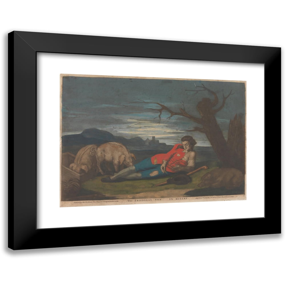 John Raphael Smith 14x11 Black Modern Framed Museum Art Print Titled ...