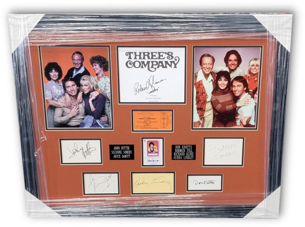 John Ritter Joyce DeWitt Suzanne Somers & Signed Auto Collage Three's ...