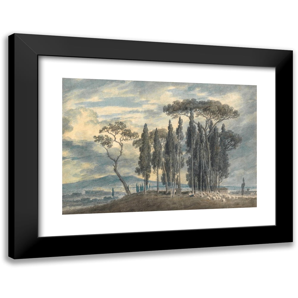 John Robert Cozens 18x14 Black Modern Framed Museum Art Print Titled ...