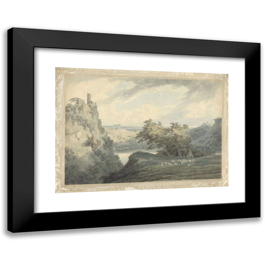 John Robert Cozens 18x14 Black Modern Framed Museum Art Print Titled ...