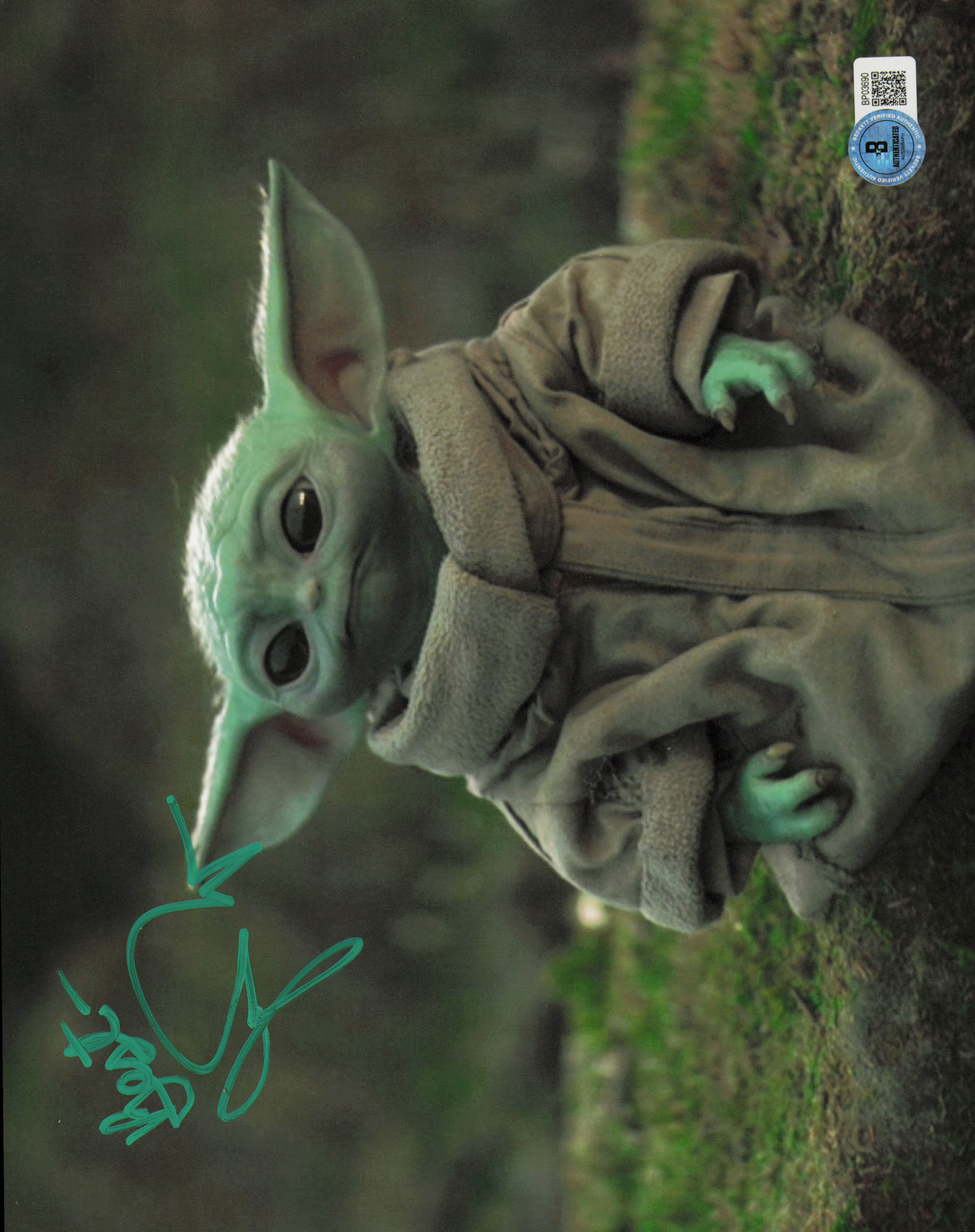 John Rosengrant Autographed 8x10 Photo The Mandalorian Baby Yoda "Best ...