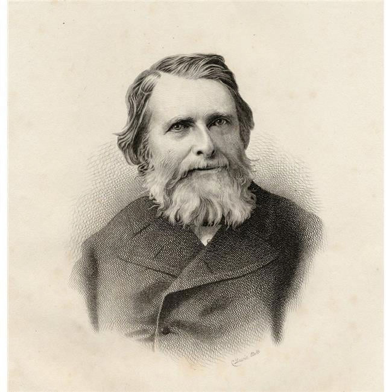 John Ruskin 1819-1900. English Writer Art Critic & Reformer. Engraved ...