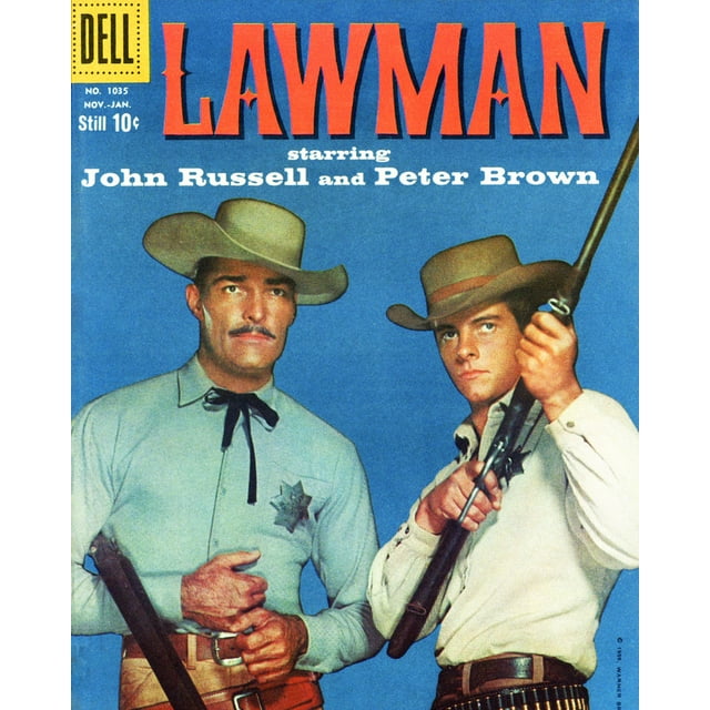 John Russell And Peter Brown In Lawman Comic Book Art 24X36 Classic ...
