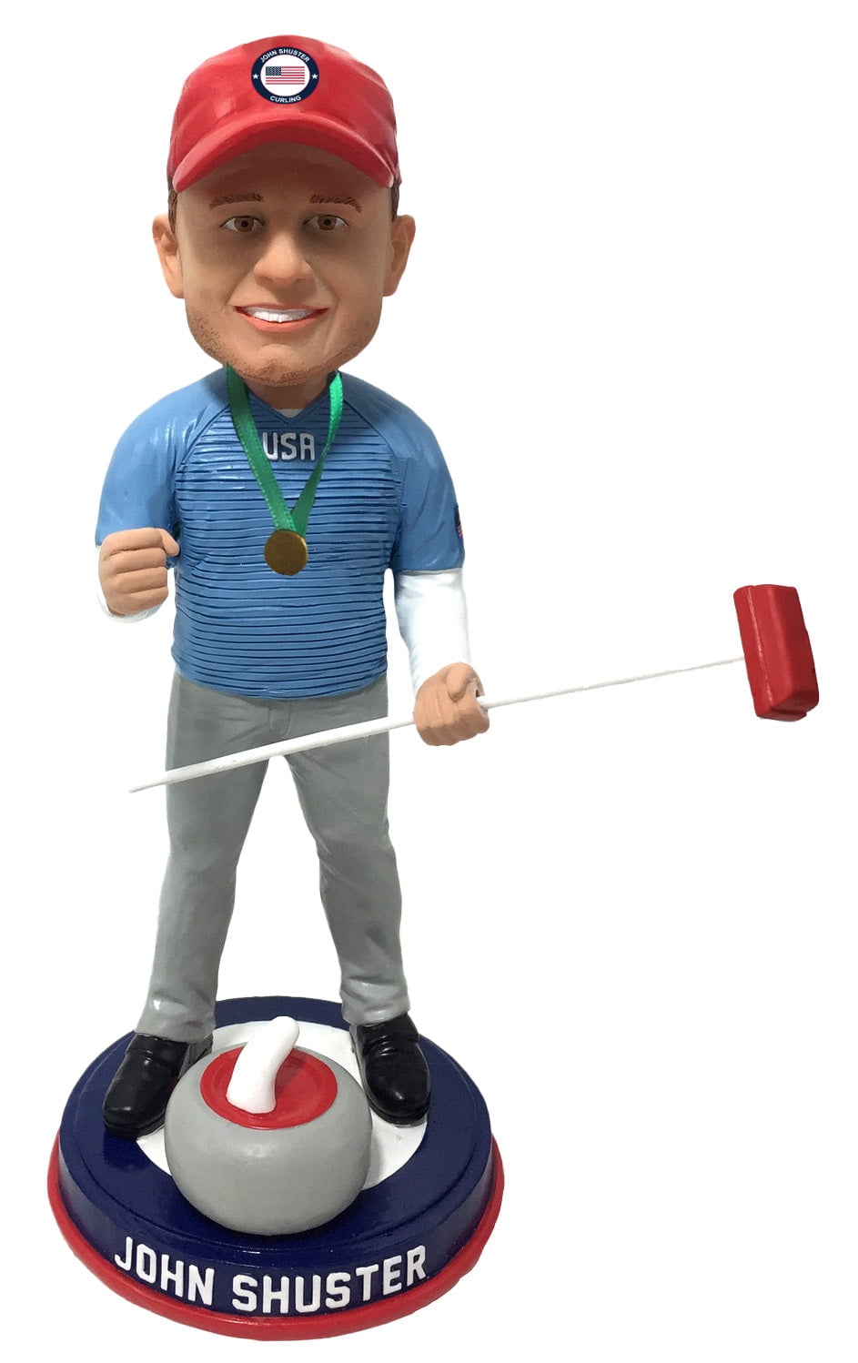 John Schuster Olympic Curling Bobblehead - Walmart.com