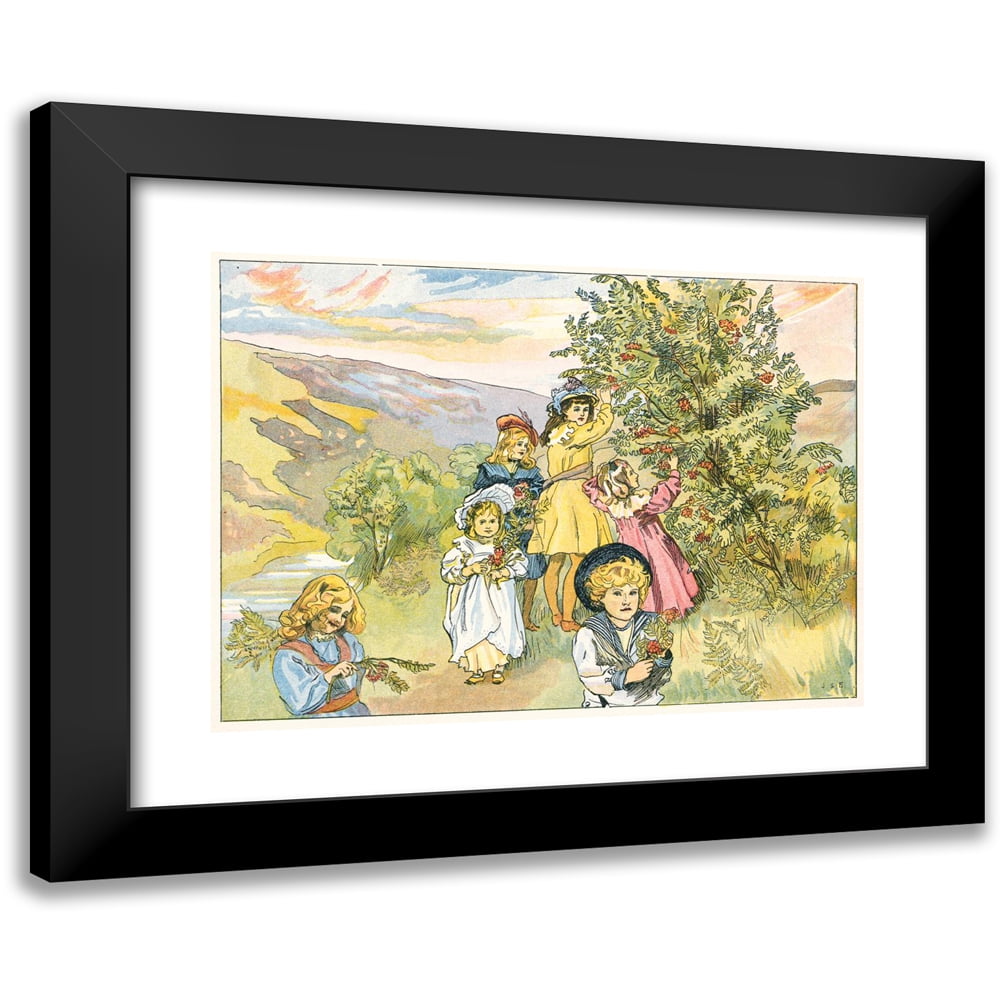 John Shelton Eland 18x14 Black Modern Framed Museum Art Print Titled - The Rowan (1890 ...