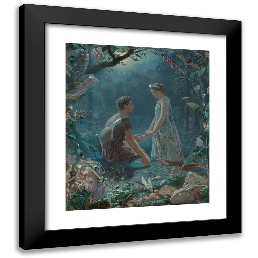 John Simmons 20x23 Black Modern Framed Museum Art Print Titled - Hermia ...