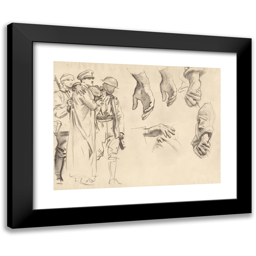 John Singer Sargent 14x12 Black Modern Framed Museum Art Print Titled ...