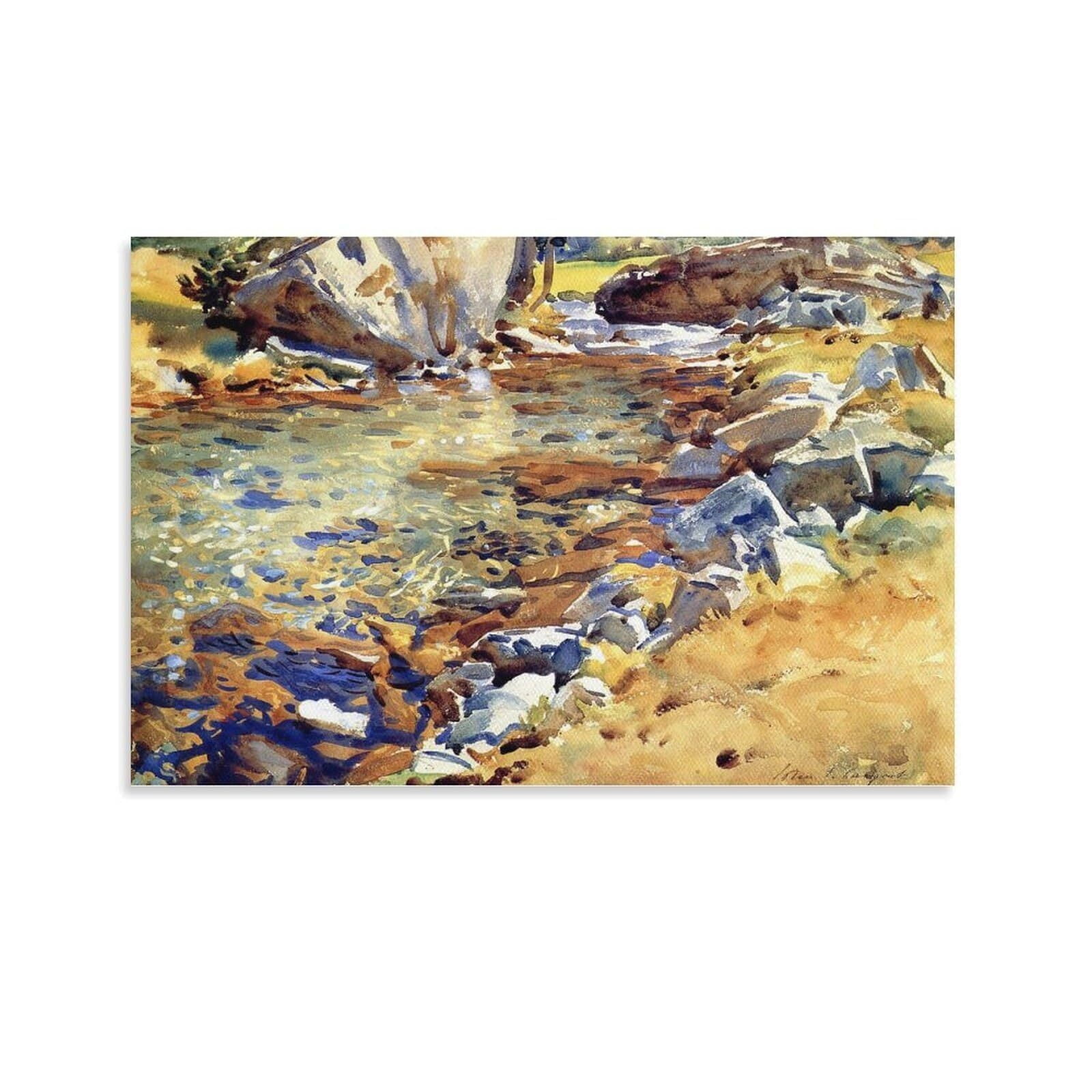 John Singer Sargent Brook Among Artworks Picture Print Wall-Art ...