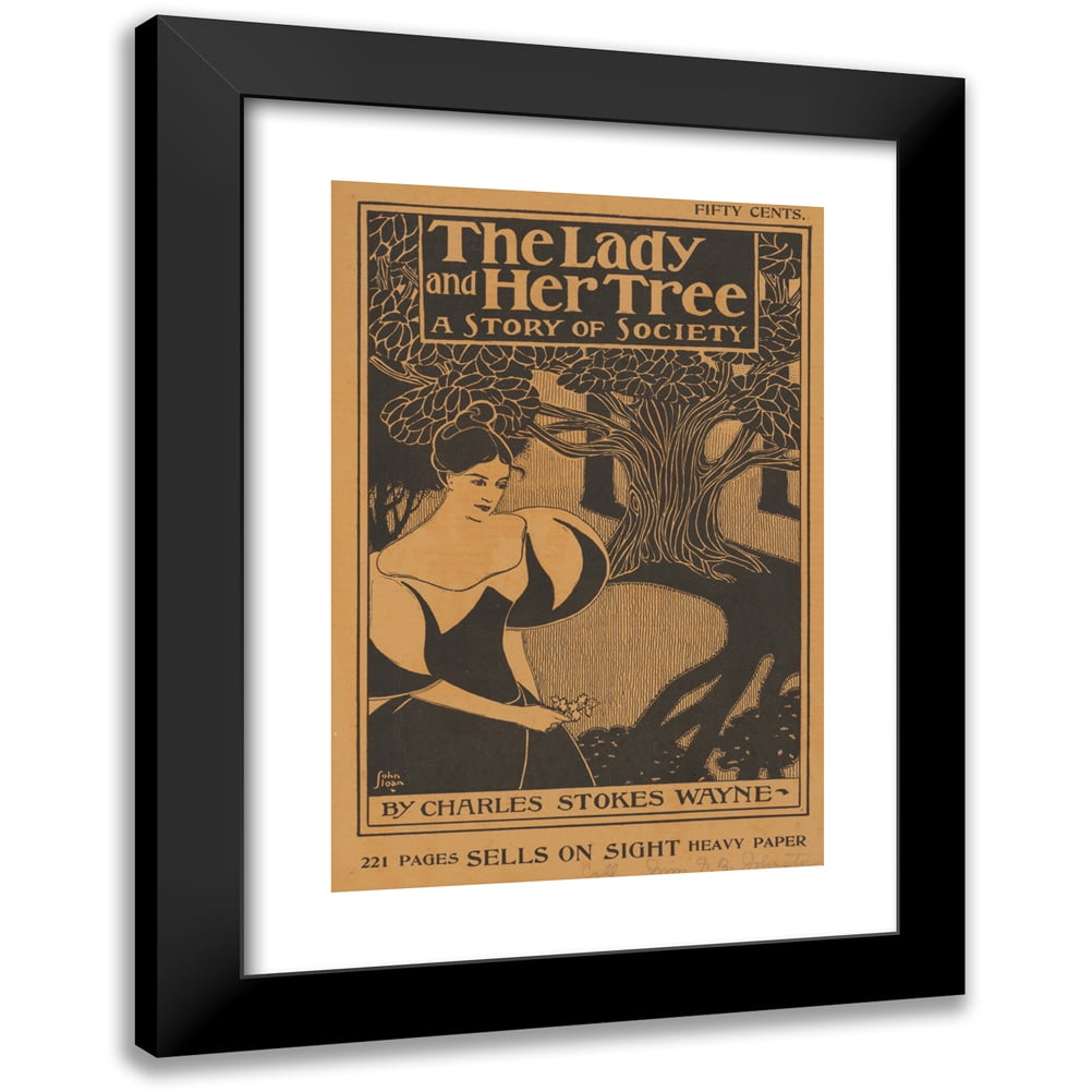 John Sloan 17x24 Black Modern Framed Museum Art Print Titled - The Lady ...