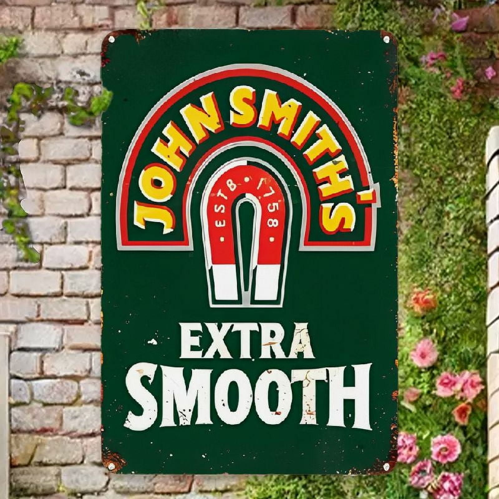 John Smith'S Extra Smooth Beer Vintage Metal Tin Sign - Retro Green ...