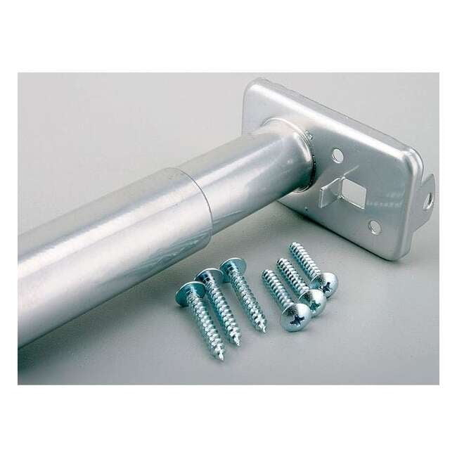 John Sterling Metal Adjustable Extension Closet Rod, 72-120 In. Length ...