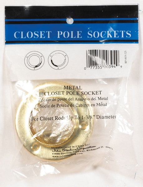 John Sterling Pro 1-3/8 in. L x 1-3/8 in. Dia. Brass Steel Rod Socket ...