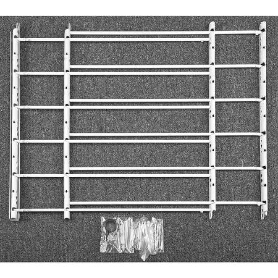 John Sterling White Steel Window Security Guards 1 pk - Walmart.com