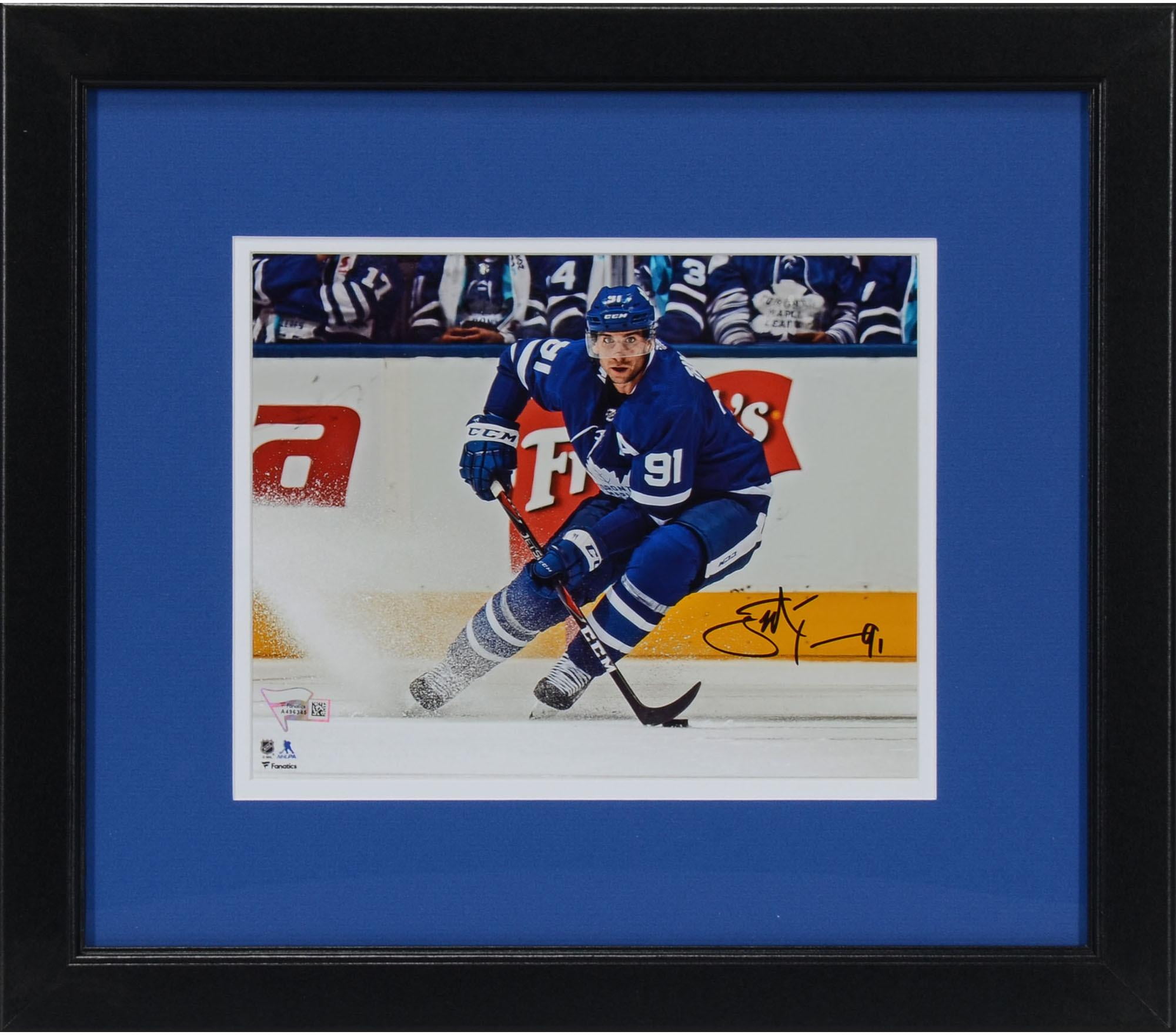 John Tavares Toronto Maple Leafs Framed Autographed 8" x 10" Blue ...