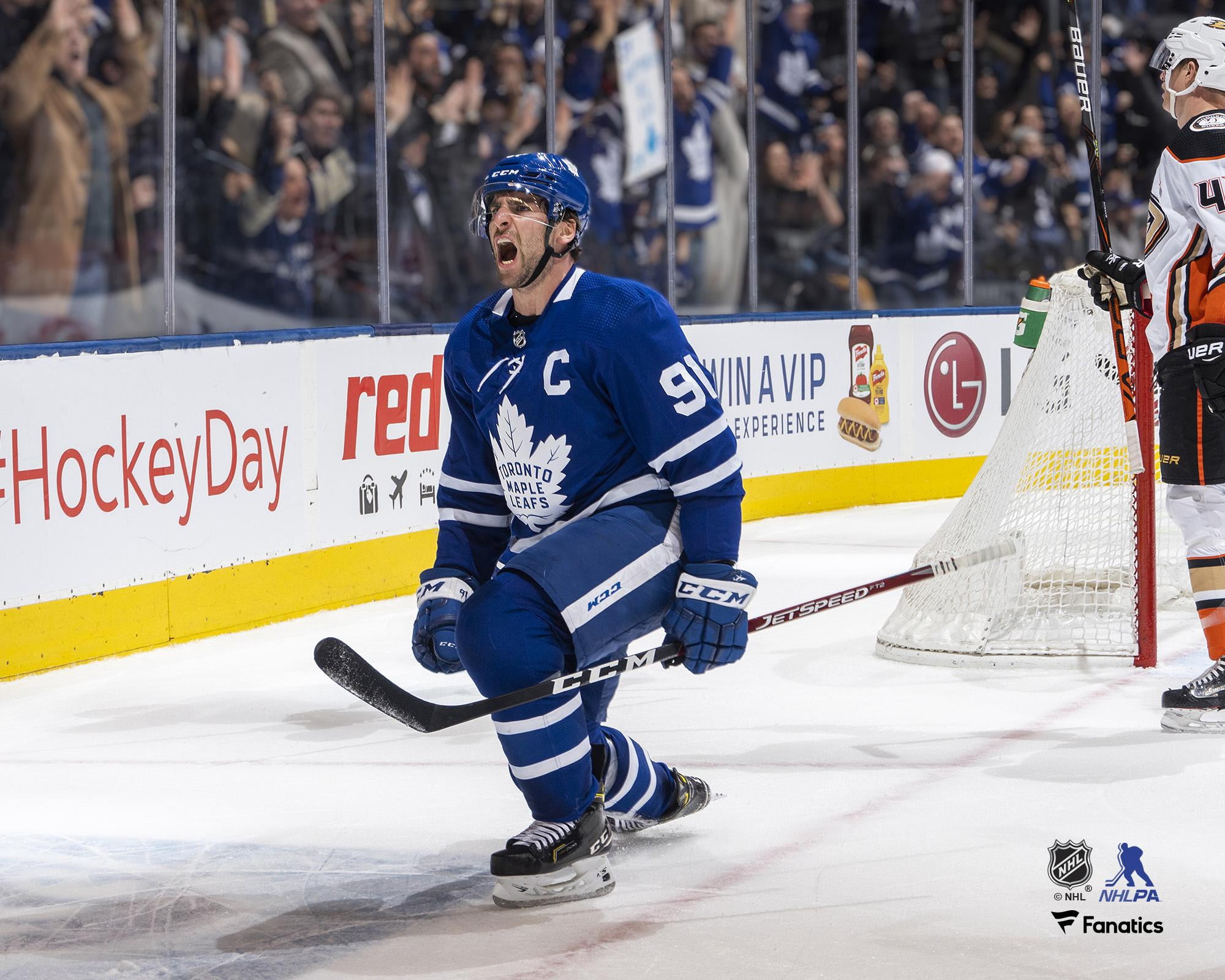 John Tavares Toronto Maple Leafs Unsigned Overtime Game-Winning Goal ...