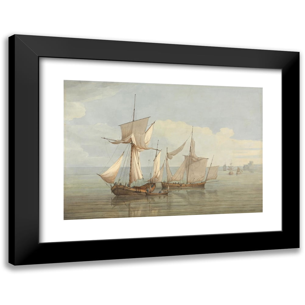 John Thomas Serres 24x18 Black Modern Framed Museum Art Print Titled ...