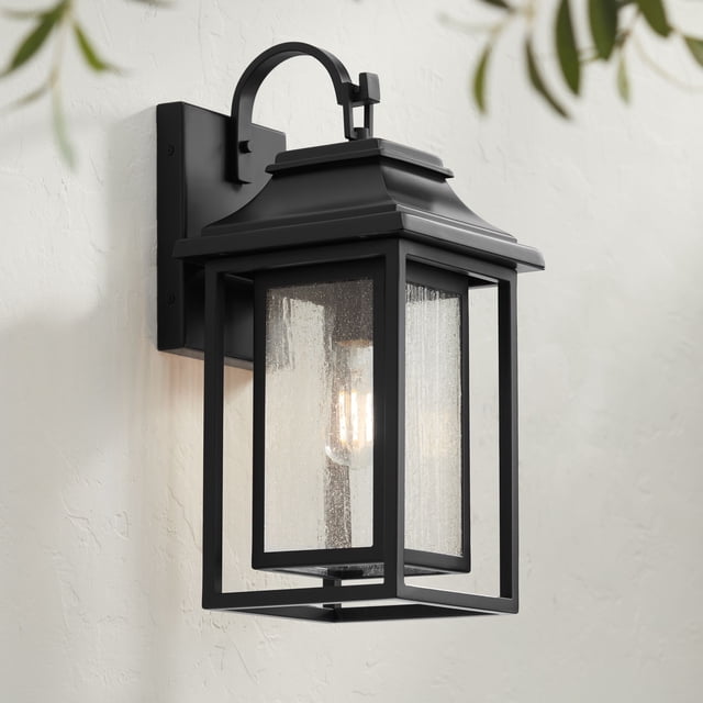 John Timberland Cecile Modern Outdoor Wall Light, 18 1/4" High, Shiny ...