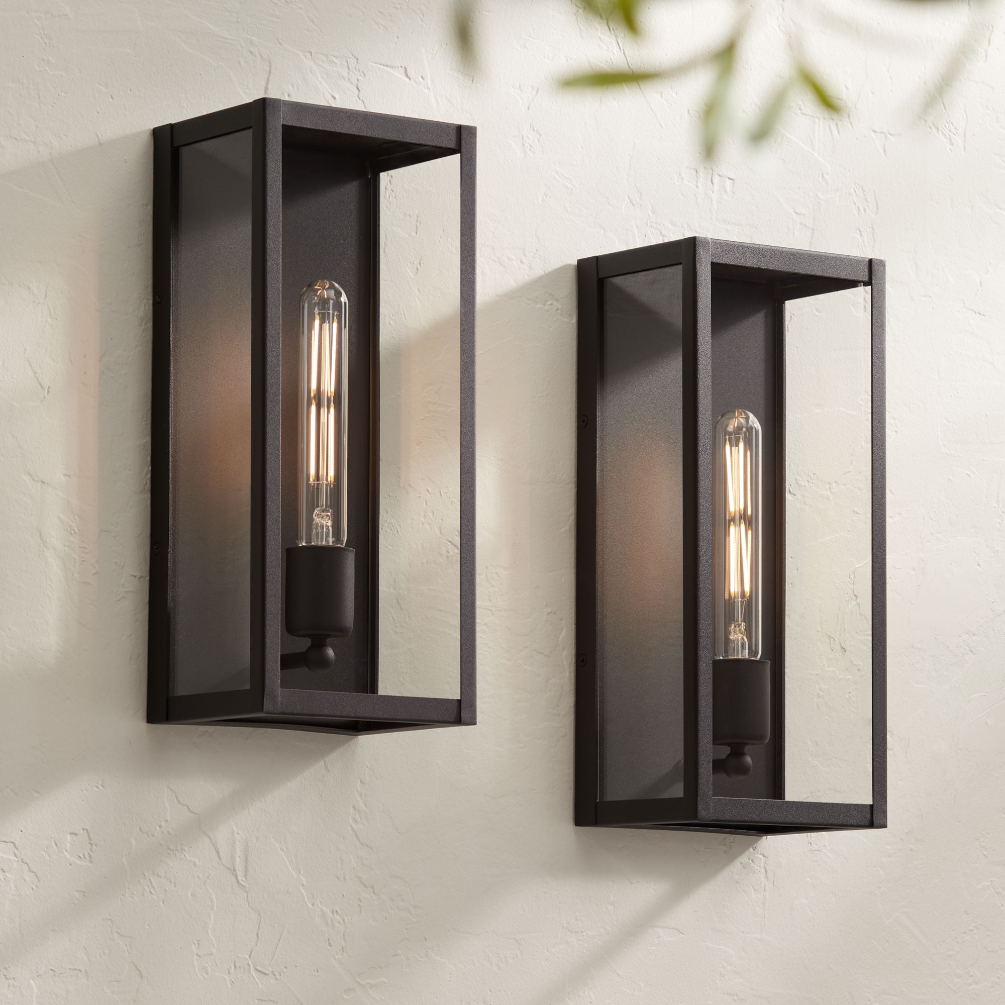 John Timberland Cornell Modern Outdoor Wall Light Fixtures Set of 2 ...