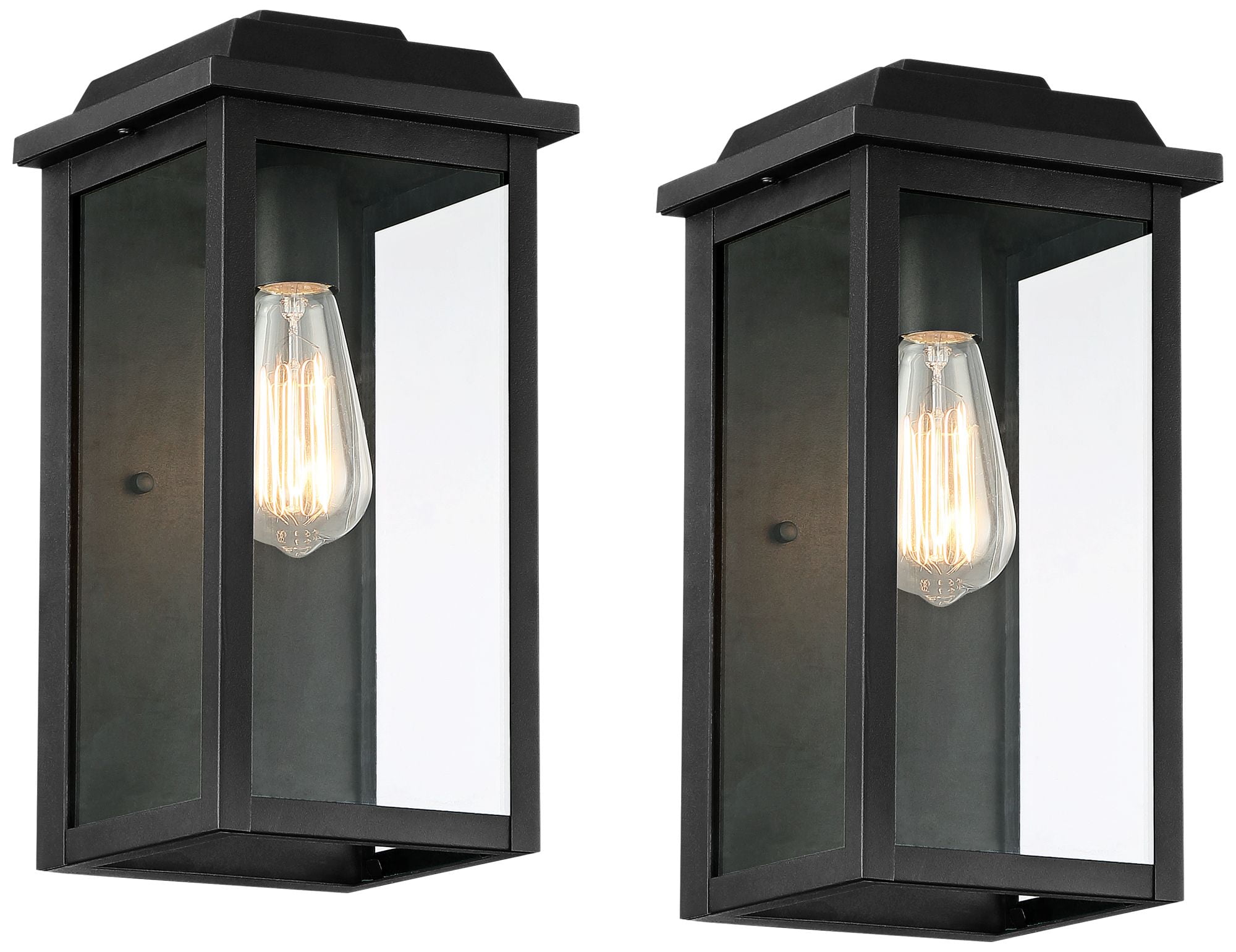 John Timberland Eastcrest Modern Outdoor Wall Light Fixtures Set of 2 ...
