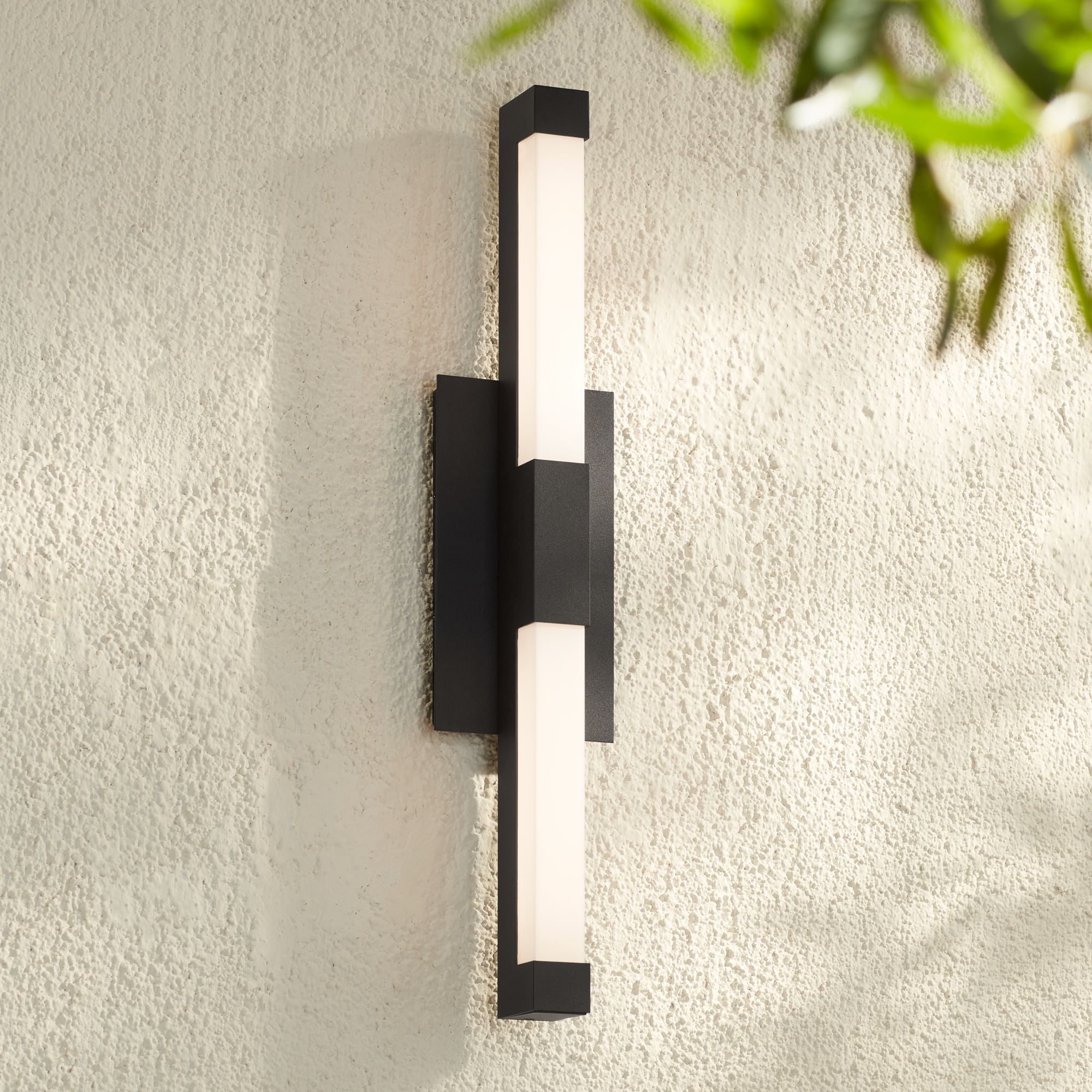 John Timberland Murphy 24" High Modern Outdoor Wall Light Fixture Mount ...