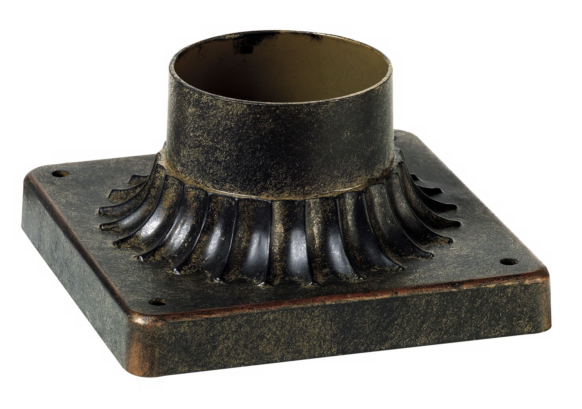 John Timberland Outdoor Pier Mount Post Adapter Veranda Bronze Aluminum ...