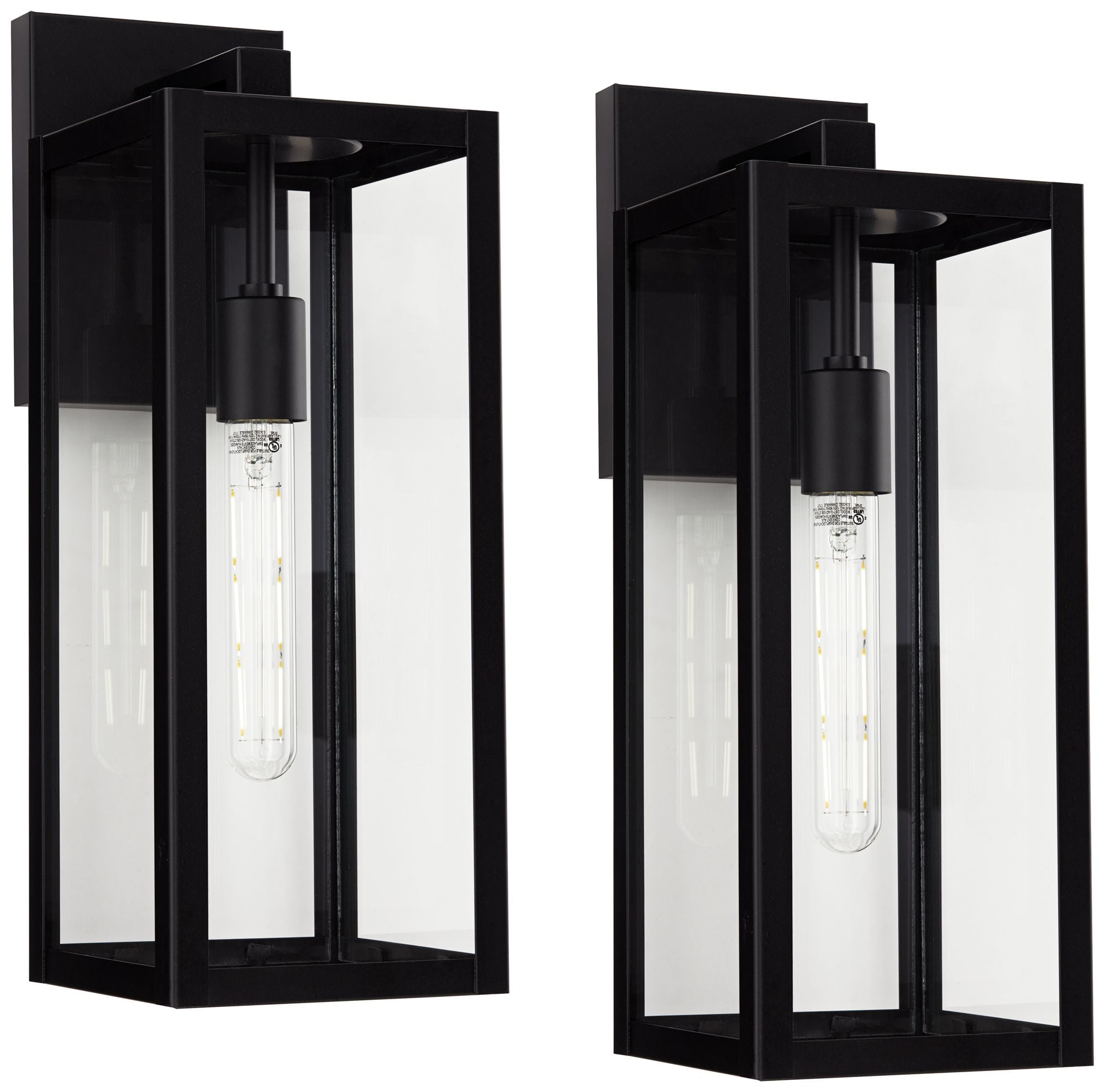 John Timberland Titan Modern Outdoor Wall Light Fixtures Set of 2 ...