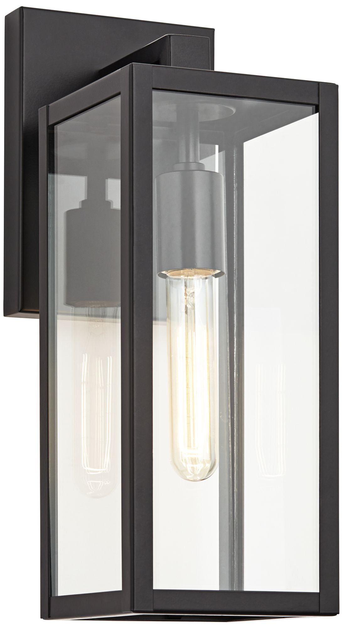 John Timberland Titan Modern Wall Sconce Mystic Black Hardwire 5 ...