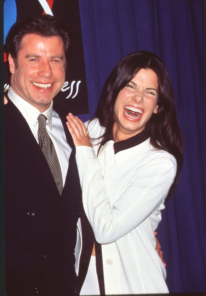 John Travolta And Sandra Bullock Laughing Photo Print (16 x 20) - Item ...