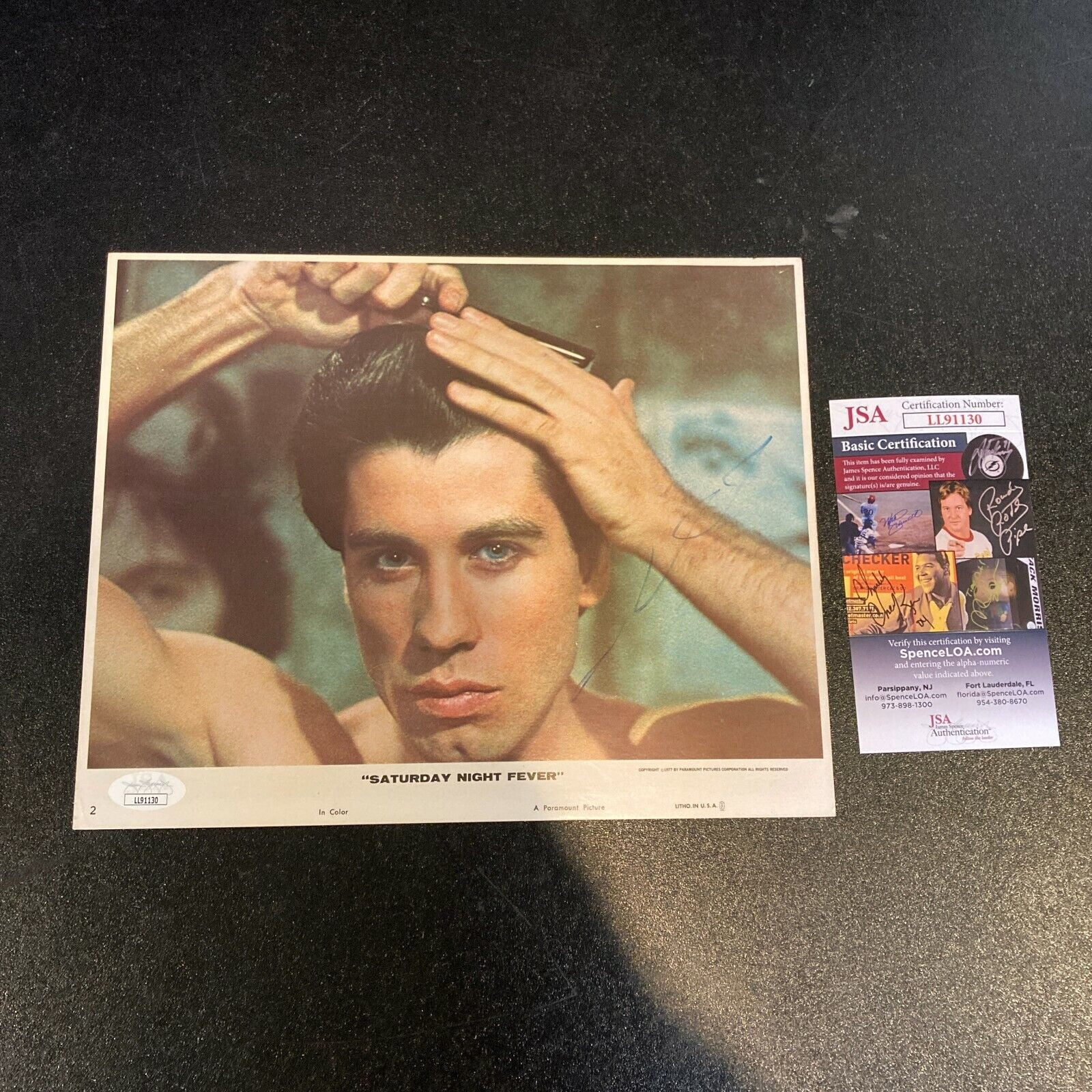 John Travolta Signed Vintage Saturday Night Fever Photo With JSA COA ...