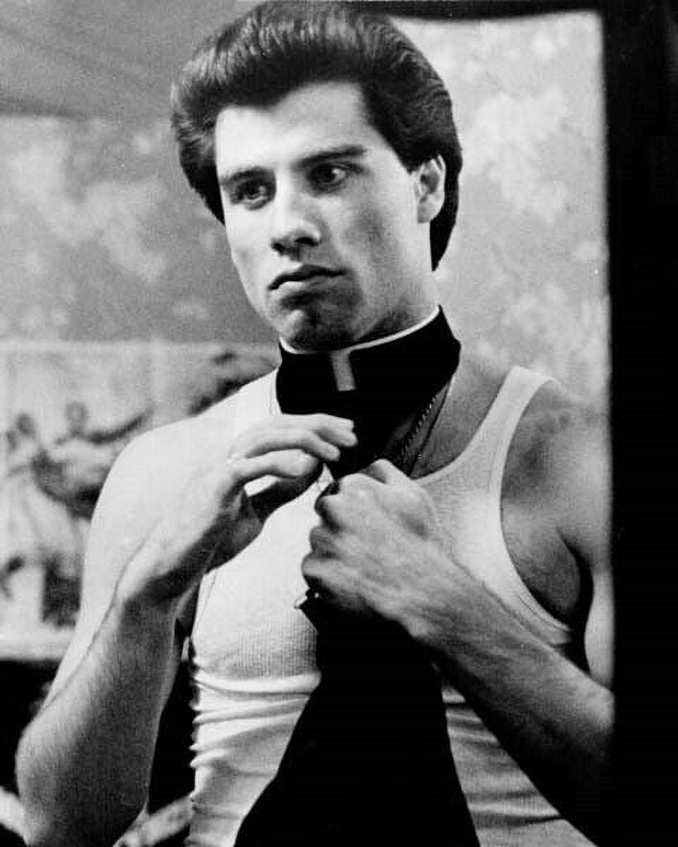 John Travolta tries on priest collar Saturday Night Fever 24x30 inch ...