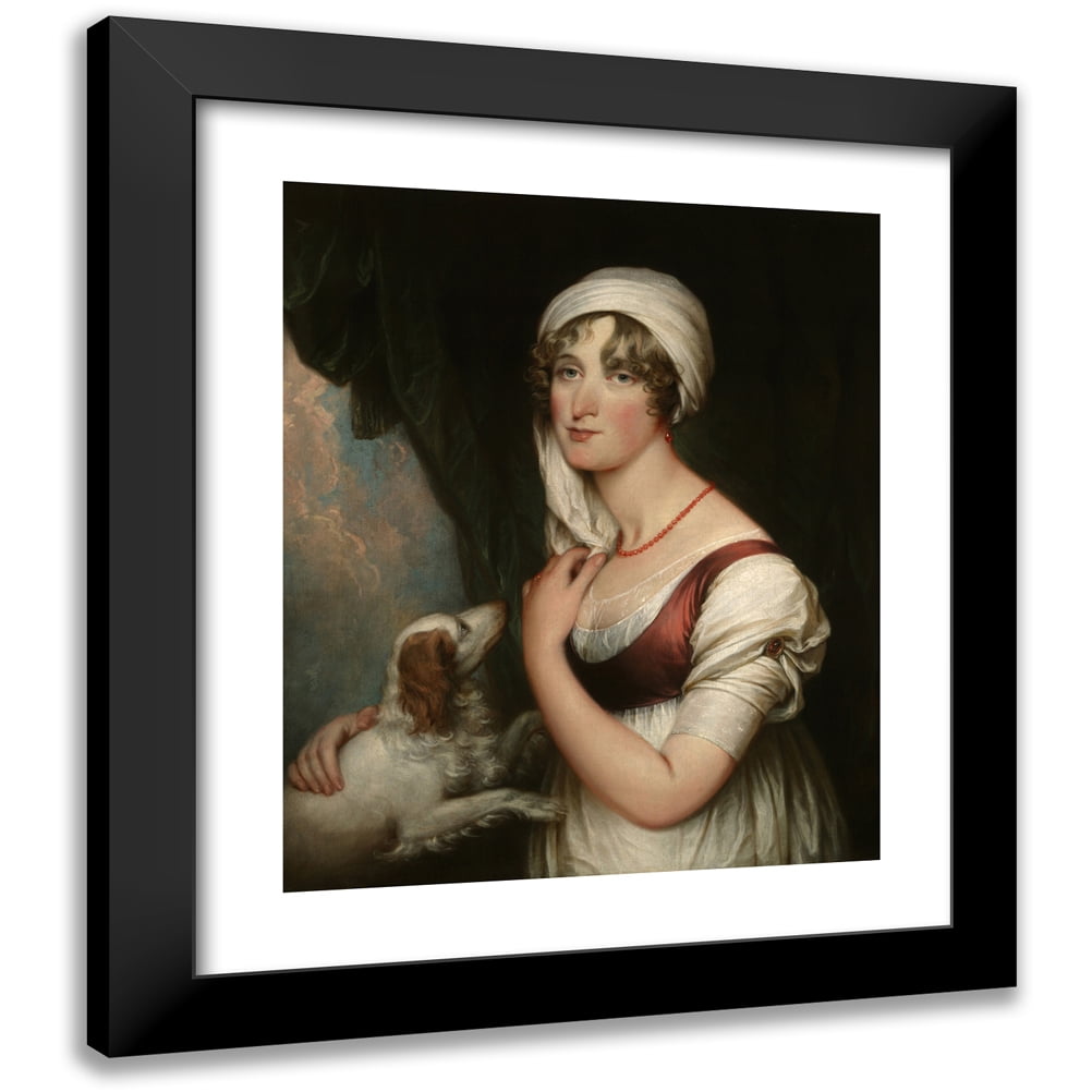 John Trumbull 20x23 Black Modern Framed Museum Art Print Titled - Sarah ...