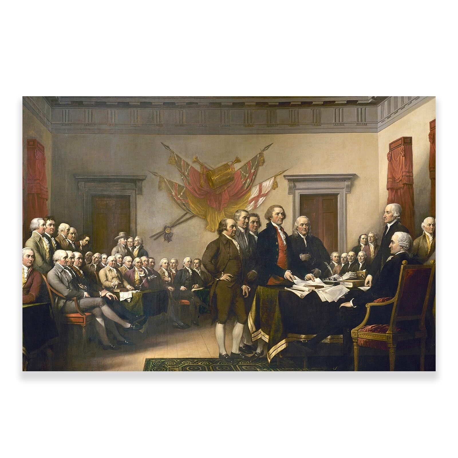 John Trumbull Print Poster - Signing of The Declaration of Independence ...