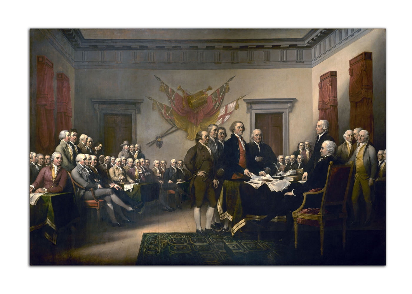 John Trumbull Signing of The Declaration of Independence Poster Wall ...